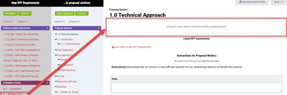 RFP requirement cross-referencing and compliance matrix building ...